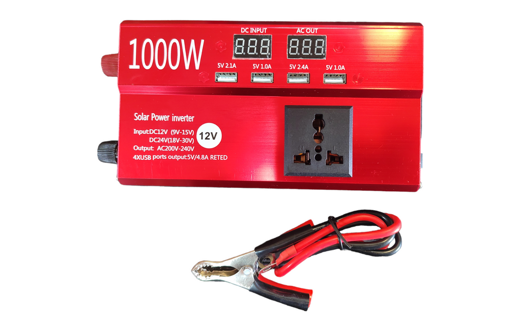 Преобразувател за ток 12V-220V 1000W – garvan.eu