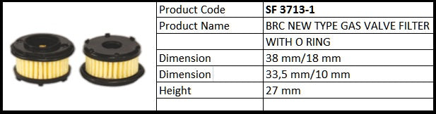 Филтър за газ - SF 3713-1 - BRC – garvan.eu