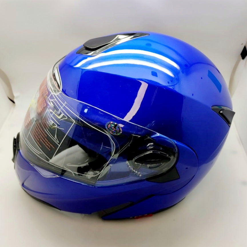 Каска за мотор Отваряща - Синя L размер – garvan.eu